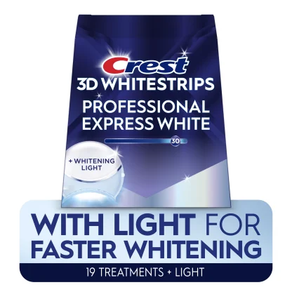 Crest 3D Whitestrips Professional Express White + LED – Fast Whitening ...